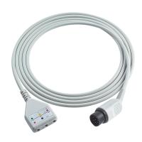 China Nihon Kohden 8Pin 3 5 Lead ECG Trunk Adapter Cable TEC-7100K Din Style ECG Extension Cable for sale