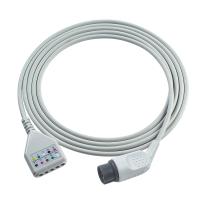 China Nihon Kohden 8Pin 3 5 Lead ECG Trunk Adapter Cable TEC-7100K Din Style ECG Extension Cable for sale