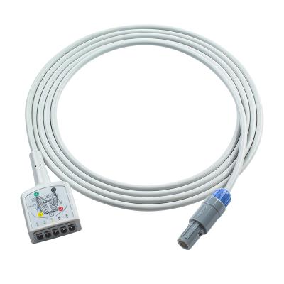 China GE 7Pin Logic S7 XD ECG Trunk Cable AAstyle 5/3lead Cable 2.5M for sale