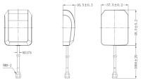 China FAKRA Vehicle SMA GNSS GPS External Antenna Dual Mode High Gain HT-111AJ for sale