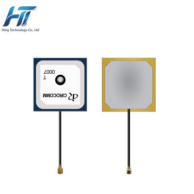 China Taiwan PAG 25x25 Active Ceramic Antenna Compact Size Dual Mode GPS BeiDou  HT-0007 for sale