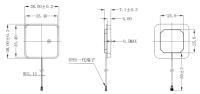 China High Gain 28dB Ceramic Active GNSS Antenna For BeiDou Navigation Positioning HT-354GBL for sale