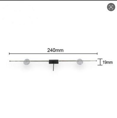 China Telescopic 5 - 28dBi Car TV WiFi Antenna Linear Vertical Polarization With Sucking Disc for sale