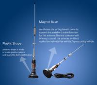 China 26 - 28MHz Radio Long Range Car / Truck CB Antenna HT-C872 for sale