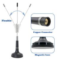 China Black Mini UHF 27mhz Base Station Antenna Magnetic Car Aerial HT-C874 for sale