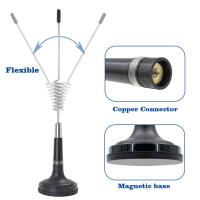China Black Mini UHF 27mhz Base Station Antenna Magnetic Car Aerial HT-C874 for sale