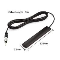 China DIN Plug Adhesive Patch Automobile Car hidden AM FM Radio Antenna for Vehicle Truck Stereo Receiver Head Unit H034-02 for sale