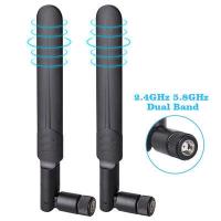 China 2.4GHz 5.8GHz Dual Band Wireless Wifi Antenna Omni SMA Male External Antenna 8dBi for sale