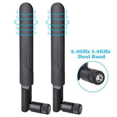 China 2.4GHz 5.8GHz Dual Band Wireless Wifi Antenna Omni SMA Male External Antenna 8dBi for sale