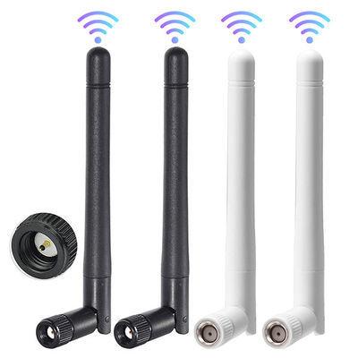 China Dual Band Wifi Antenna 2.4GHz 5.8GHz Rubber Wireless Communication Antennas With Right Angle for sale