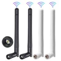 China Dual Band Wifi Antenna 2.4GHz 5.8GHz Rubber Wireless Communication Antennas With Right Angle for sale