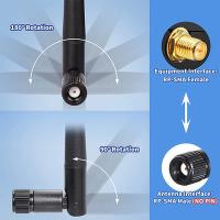 China Dual Band Wifi Antenna 2.4GHz 5.8GHz Rubber Wireless Communication Antennas With Right Angle for sale
