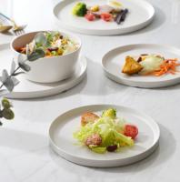 China White 12 Pc Melamine Dinnerware Set For Outdoor Indoor Use for sale