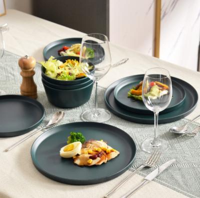China Dishes Plates And Bowls Melamine Garden Tableware Non Breakable for sale