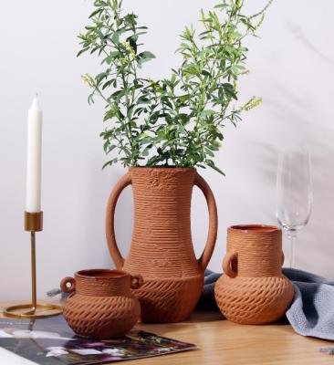 China Stain Resistant Nordic Ceramic Vase Farmhouse Decor for sale