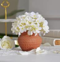 China No Microwave Safe Rustic Ceramic Vase Lead Free for sale