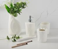 China 4 Pcs White Ceramic Toothbrush Holder Lead Free for sale