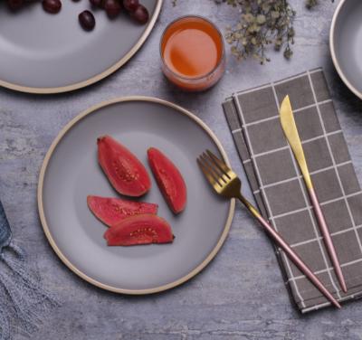 China Gufaith 4 Melamine Dinnerware Set Plates And Bowls 12 Pcs for sale