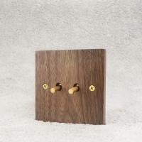 China Smart Home Essential Light Switch Panel Solid Wood WiFi Voice Command for sale