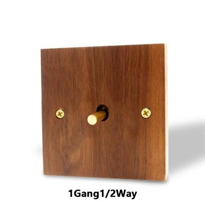 China Convenient Wifi Module Solid Wood light switch panel 10A 16A 110v-250v 86*86mm for sale