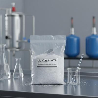 China Moisture 0.1 Percent Max Pure Melamine Powder Non hazardous Substance Designed for Chemical Manufacturing and Industrial for sale
