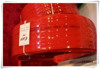 China Urethane tranmission red Polyurethane V Belt for driving , wear resistant for sale