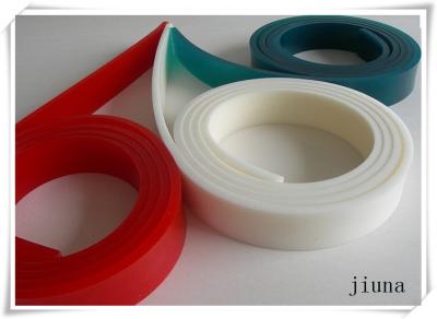 China Red Green Solvent Resistant PU Squeegee for Screen Printing 4 Meter Length 35A-95A Hardness Anti-Oil for sale
