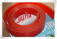 China High Wear Resistant Red Polyurethane Squeegee For Silk Screen Printing for sale