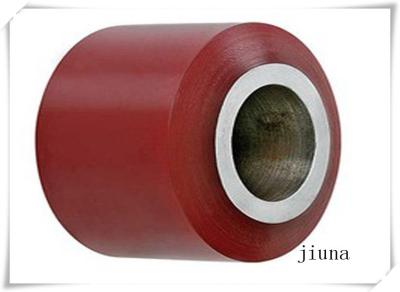 China Cast Iron Polyurethane Wheels 80mm Diameter High Tear Resistance 60mm Width for Industrial Caster for sale