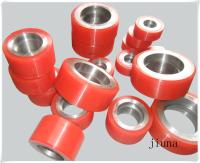 China Castable Red Pu Wheels Oil Resistant For Industry Caster , 30A - 98A for sale