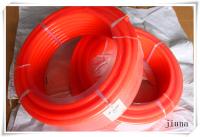 China Orange Polyurethane Round Belt Diameter 15mm With Surface Smooth for sale