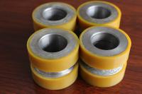 China Yellow High Density Polyurethane Wheels 35-98 Shore A Hardness with 45-60 KN/M Tear Strength for Heavy Duty Applications for sale