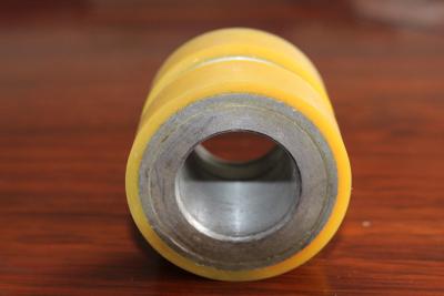 China Yellow High Density Polyurethane Wheel Heavy Duty Coating Rollers Replacement 35-98A for sale