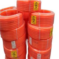 China 12mm Orange Urethane Round Belt - 90A Hardness, 12.2kg Tensile Strength for Industrial Power Transmission for sale