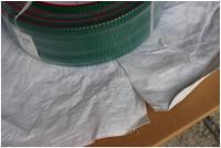 China Conveyor PU V Belt Super Grip 13x8mm Transmission Polyurethane V Belt Top Green PVC 30m Roll for sale