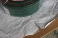 China Conveyor PU V Belt Super Grip 13x8mm Transmission Polyurethane V Belt Top Green PVC 30m Roll for sale