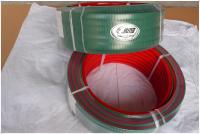 China Conveyor PU V Belt Super Grip 13x8mm Transmission Polyurethane V Belt Top Green PVC 30m Roll for sale
