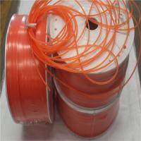China Orange PU Round Belting Roll 2-30mm Diameter with 1.5-3% Stretch Rate for Industrial Machinery for sale