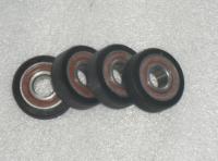 China Industrial Bisque PU Polyurethane Wheels Coating Aging Resistant With Iron Core for sale