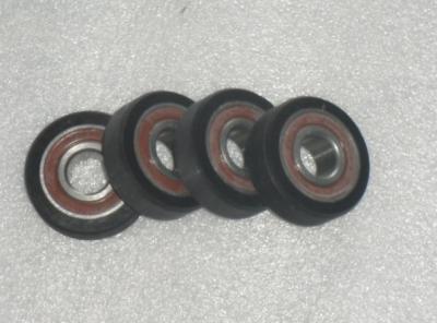 China Industrial Bisque PU Polyurethane Wheels Coating Aging Resistant With Iron Core for sale