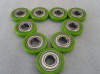 China Erosion resistant Polyurethane Wheels Industrial Bisque PU Coating With Iron Core for sale