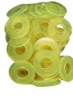China Yellow Pu Coating Roller Poly Wheels High Hardness Custom Service for sale