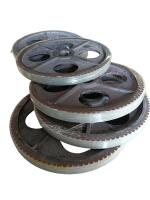 China Yellow Pu Coating Roller Poly Wheels High Hardness Custom Service for sale