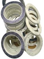 China Yellow Pu Coating Roller Poly Wheels High Hardness Custom Service for sale