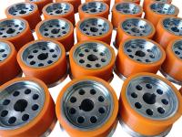 China 6 Inch Custom Service Polyurethane Wheels Solid Hub 150mm Diameter for sale