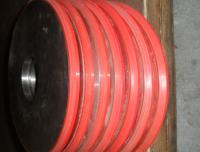 China Elastic Polyurethane Wheels , Industrial PU Red Polyurethane Iron Sheet Coating for sale