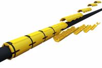 China Red Polyurethane Subsea Cable Protection Tube 1.0-2.0m Length with 50+ Year Durability for Marine Applications for sale