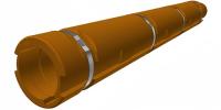 China Red Polyurethane Subsea Cable Protection Tube 1.0-2.0m Length with 50+ Year Durability for Marine Applications for sale