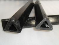China Industrial Polyurethane Tubing 4-12mm OD Injection Molding PU Black Triangle Pipe 30kg/cm² Burst Pressure for sale