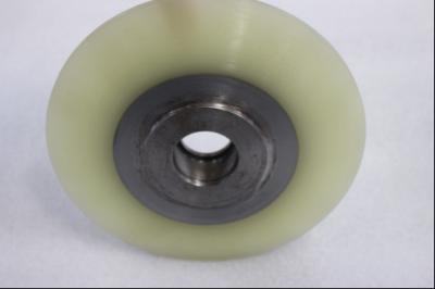 China Single Polyurethane Wheels Abrasion Resistant PU Rollers Wheelsnon-woven Flap Brush for sale